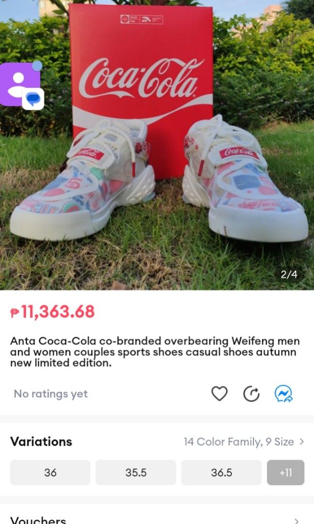 Coca-cola x anta, Men's Fashion, Footwear, Sneakers on Carousell