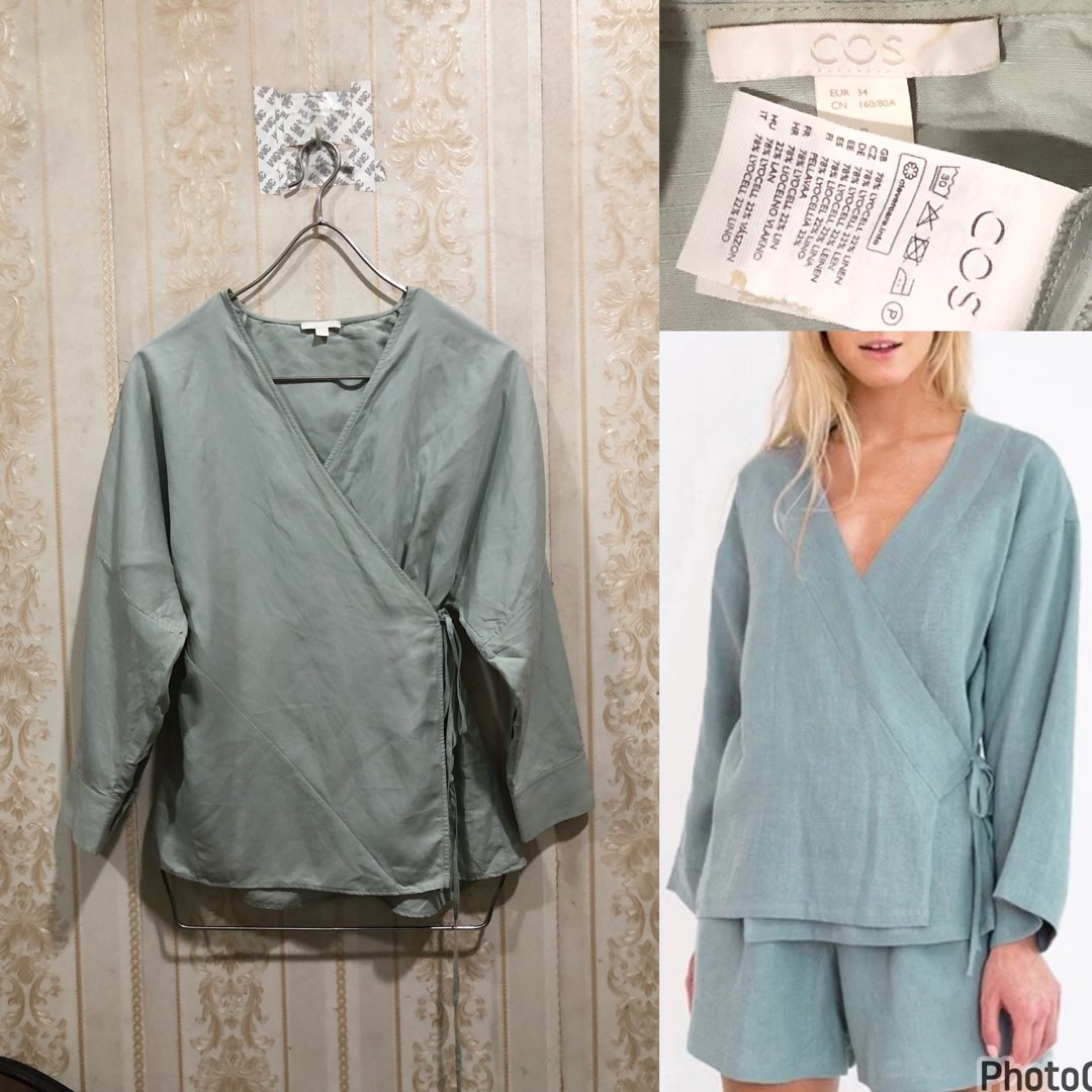Cos Wrap Top, Women's Fashion, Tops, Sleeveless on Carousell