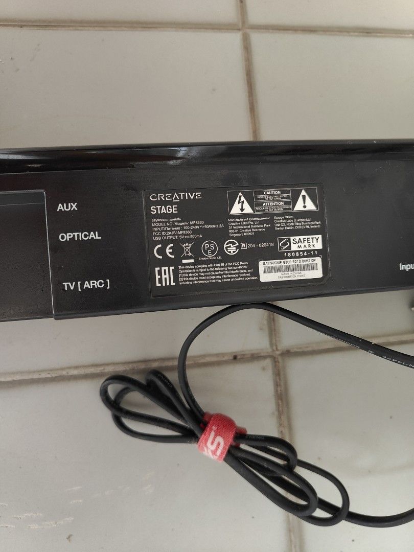 Creative MF8360 2.1 Channel Soundbar with Subwoofer, Bluetooth For TV ...