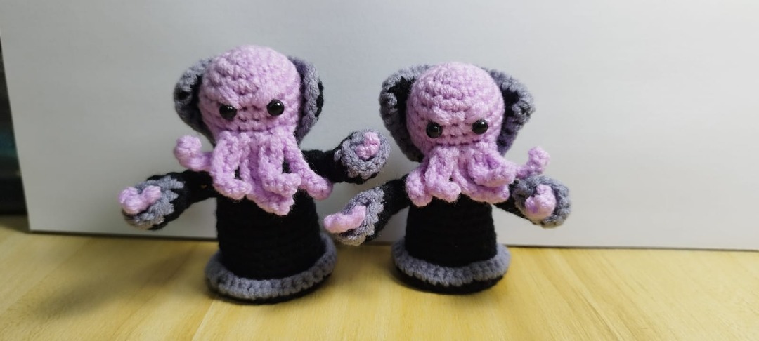 Crochet Mindflayer, illithid, Hobbies & Toys, Stationery & Craft ...