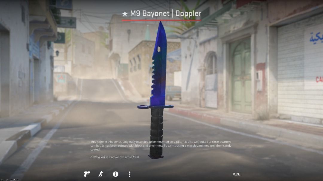 CSGO CS2 M9 Bayonet Doppler Phase 3, Video Gaming, Gaming Accessories, In-Game Products on Carousell