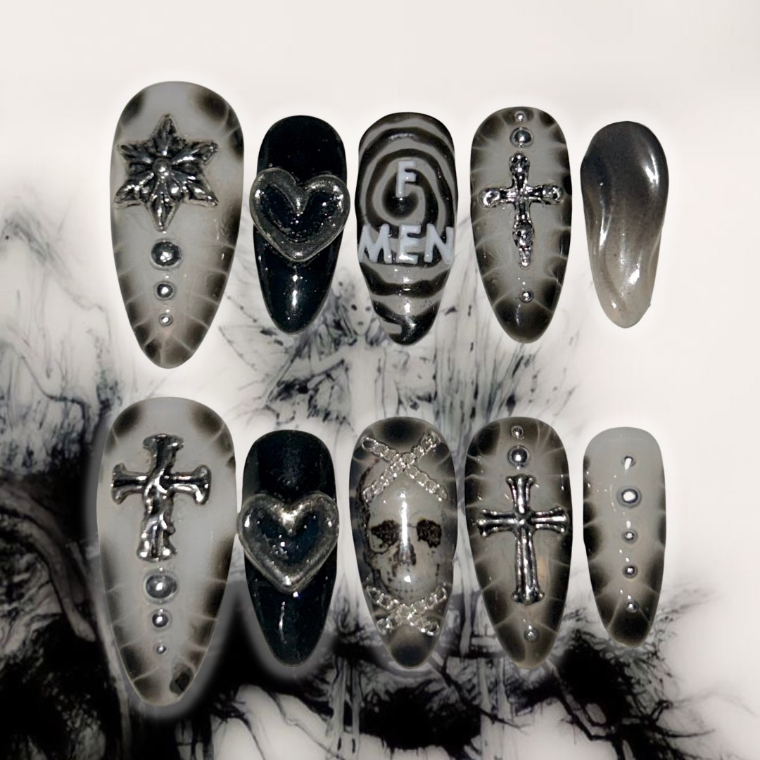 Custom Press Ons, Beauty & Personal Care, Hands & Nails on Carousell