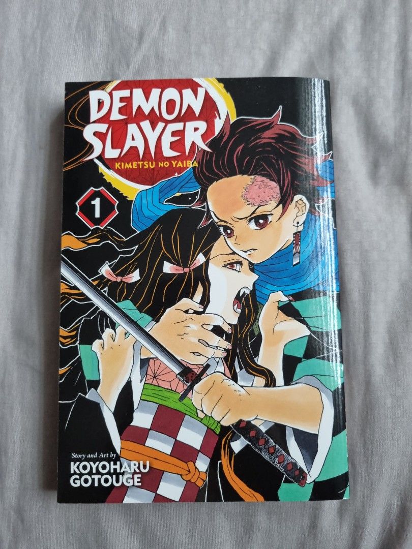 Demon Slayer manga Volume 1, Hobbies & Toys, Books & Magazines, Comics & Manga on Carousell
