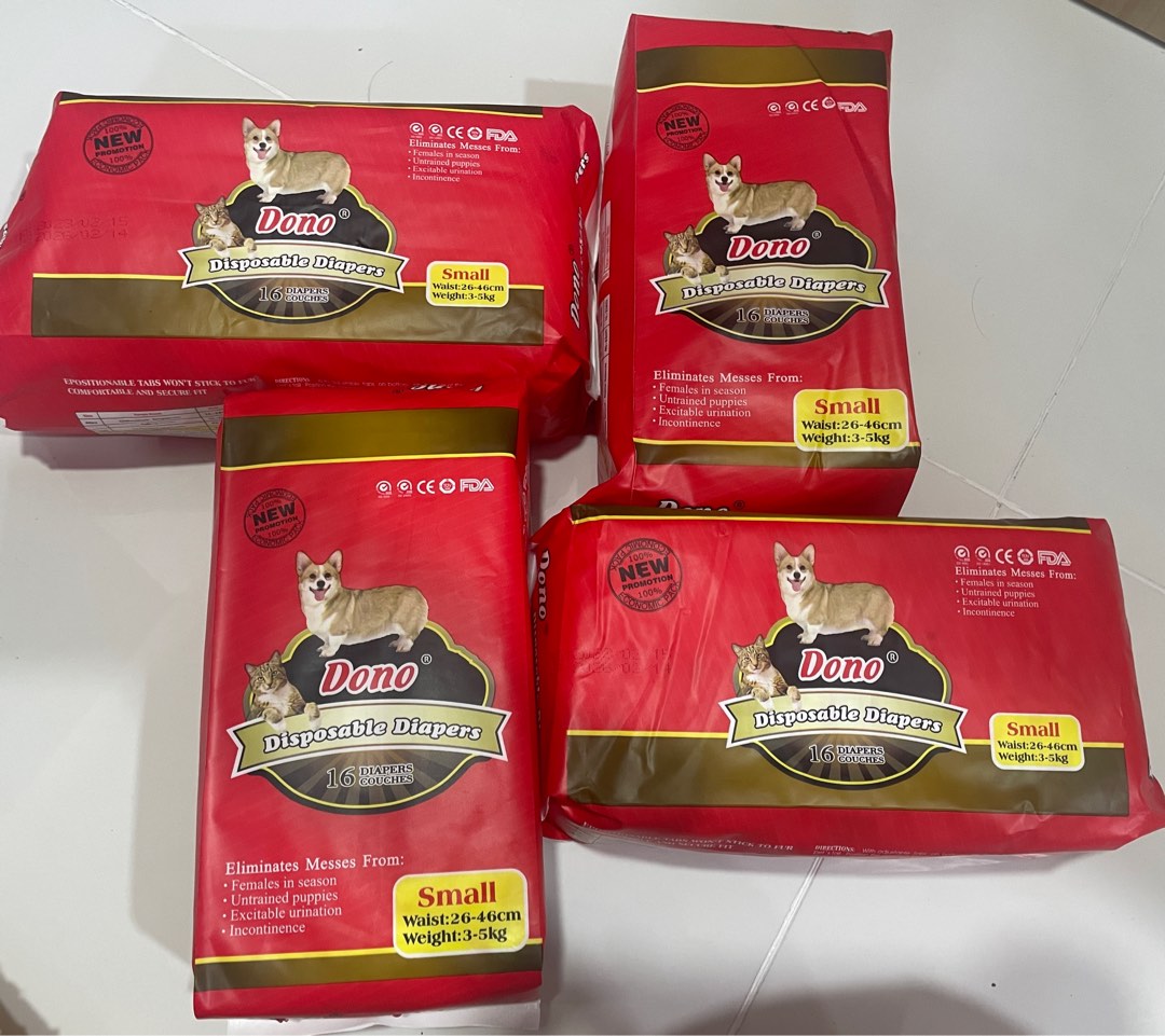 Dono Disposable Diapers - Female (Small), Pet Supplies, Homes & Other ...