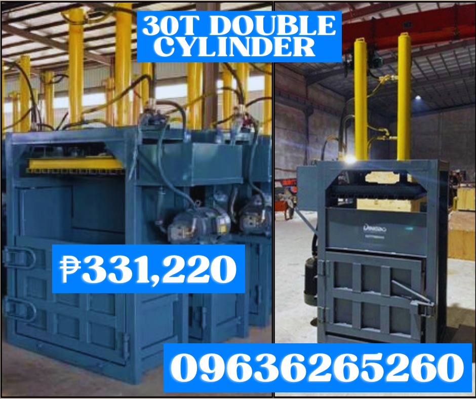 DOUBLE CYLINDER BALER MACHINE 30 TONS, Commercial & Industrial ...