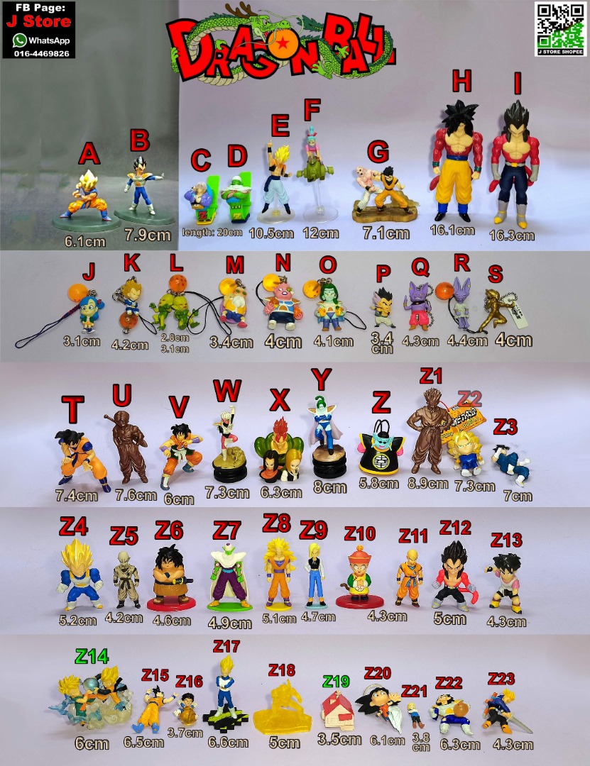 Dragonball figure collection 16 ( J Store ), Hobbies & Toys, Toys ...