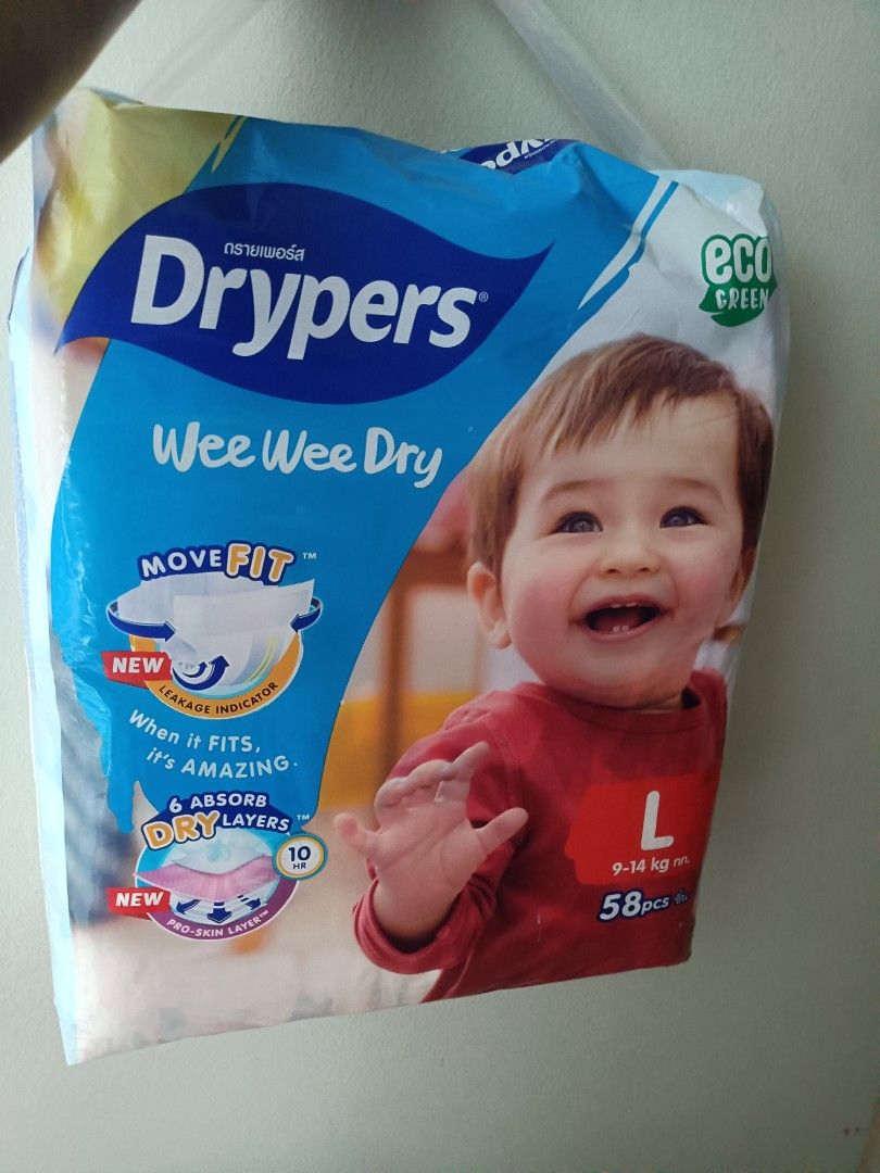 Drypers Wee Wee Dry, Babies & Kids, Bathing & Changing, Diapers & Baby ...