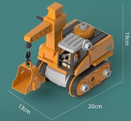 Engineer Role Play Pretend Play Toy 4 in 1 Transforming Construction ...