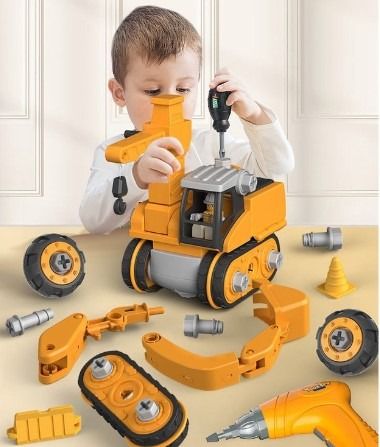 Engineer Role Play Pretend Play Toy 4 in 1 Transforming Construction ...