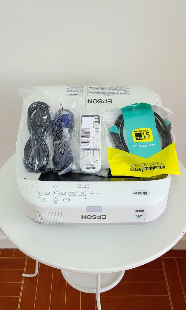 Epson EB-585W Ultra-Short Throw WXGA 3LCD Projector LUMENS 3300 ...