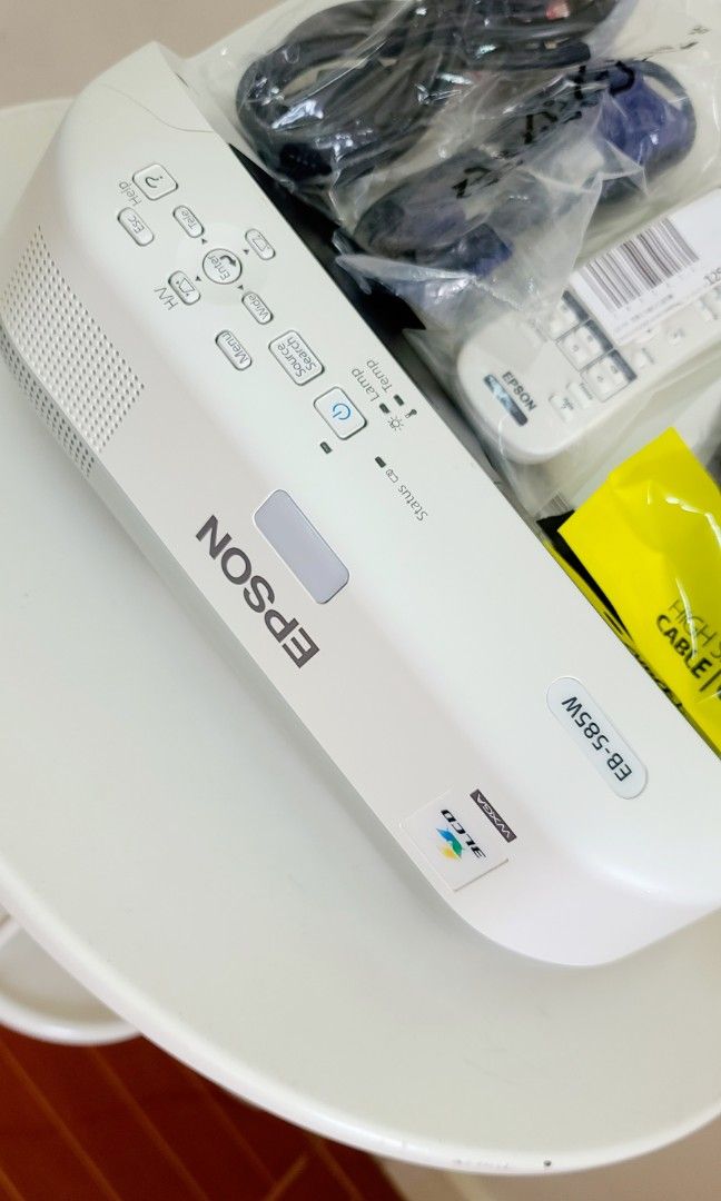 Epson EB-585W Ultra-Short Throw WXGA 3LCD Projector LUMENS 3300 ...