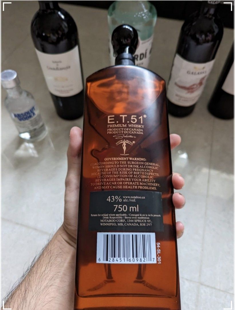 E.T.51 PREMIUM WHISKY 750ML 43%, Food & Drinks, Alcoholic Beverages on ...