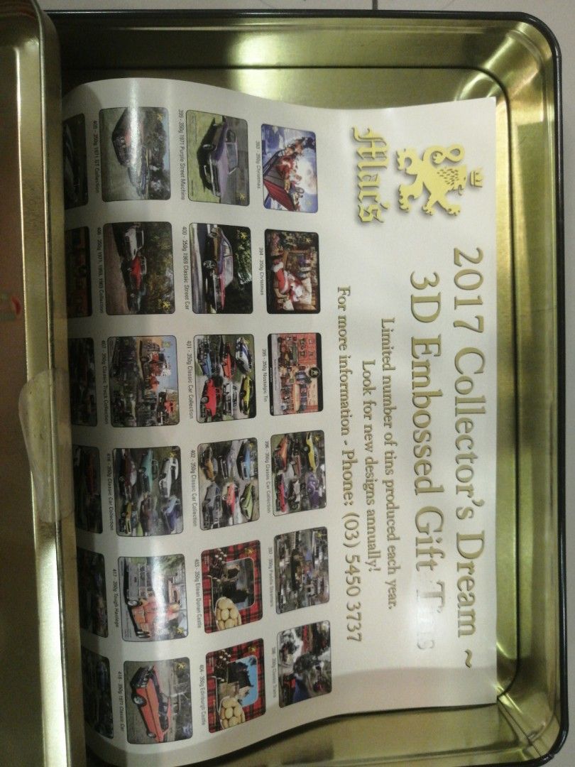 Exclusive 3D Embossed Gift Tin box / Butter Shortbread Tin Box, Hobbies ...