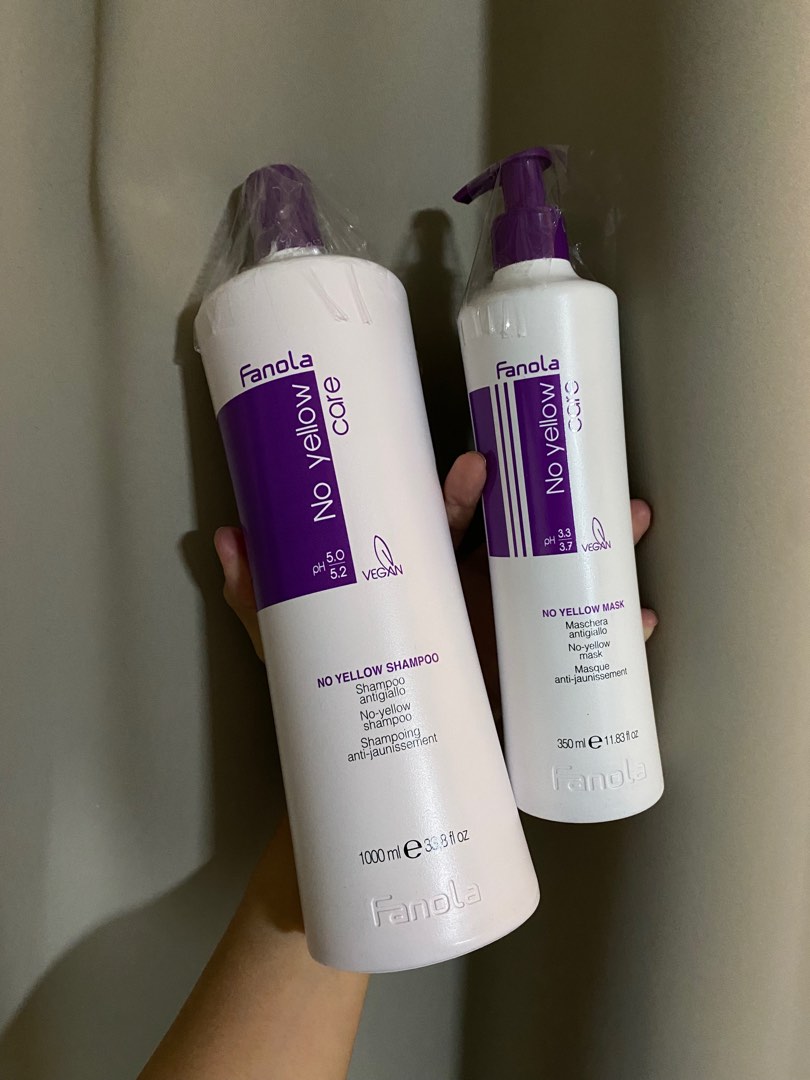 Fanola Hair Treatment Purple Shampoo + Mask, Beauty & Personal Care ...