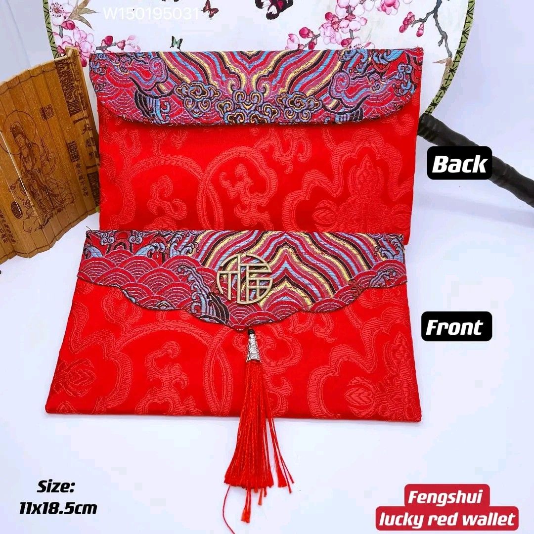 Fengshui red wallet, Women's Fashion, Bags & Wallets, Wallets & Card ...