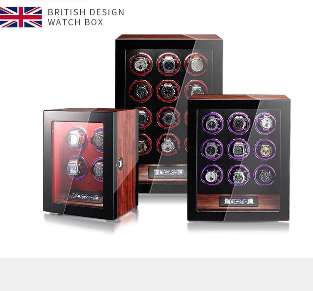 Premium Fingerprint Lock Sensor Automatic Watch Winder with Touch ...