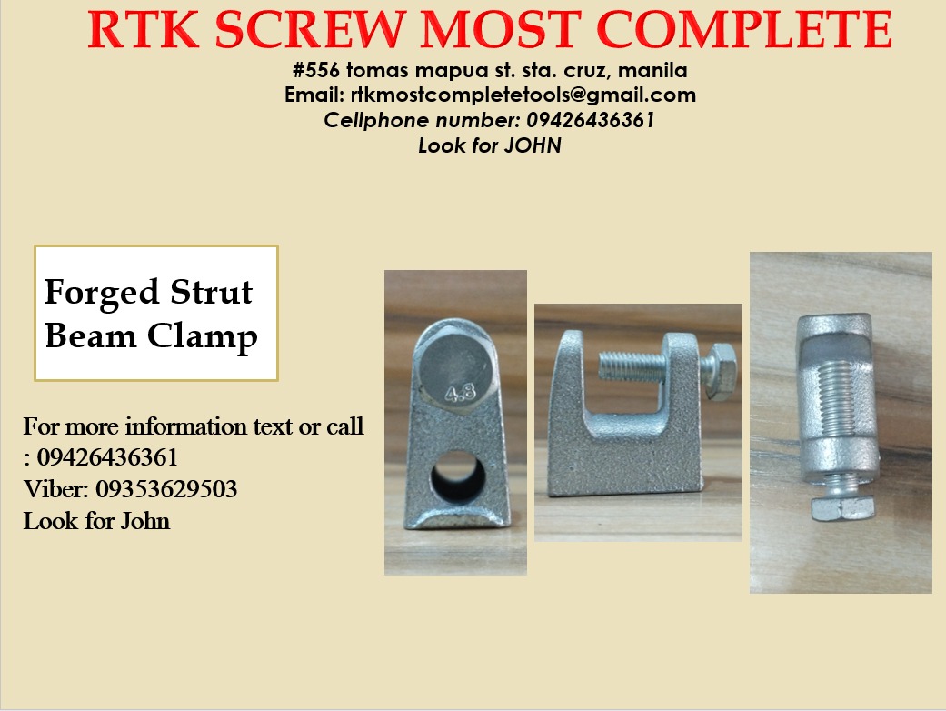 Forged Strut Beam Clamp 35mm, Commercial & Industrial, Construction ...