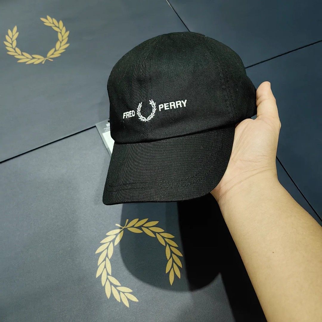 Fred Perry Graphic Branded Twill Cap, Men's Fashion, Watches ...
