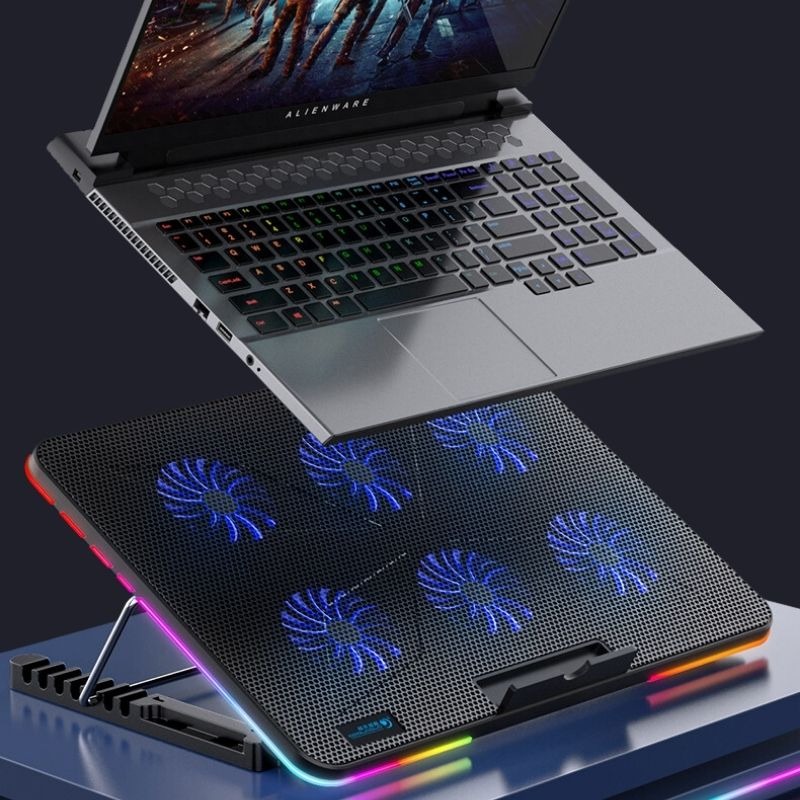 [Free Delivery] Laptop Cooling Pad Fan Premium High Quality Adjustable ...