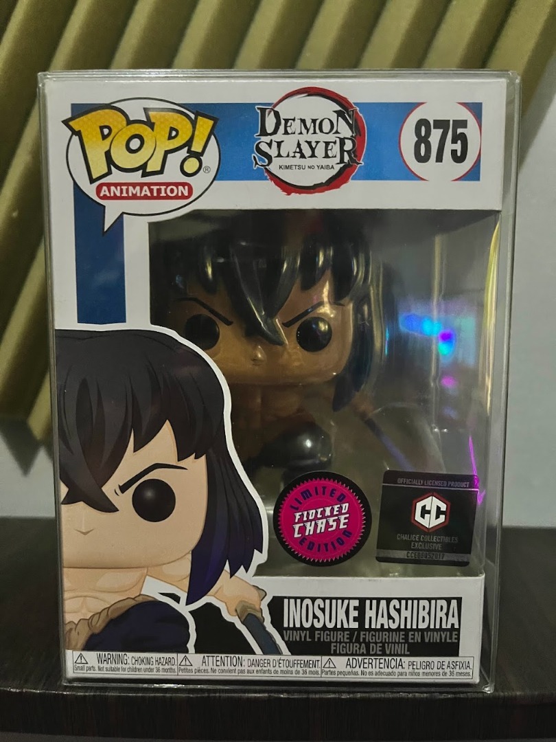 Funko Pop! Animation Inosuke Hashibira Limited Edition Flocked Chase ...