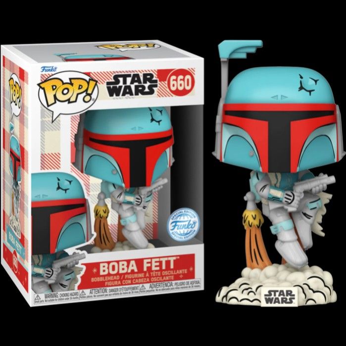Funko Pop! Star Wars - Retro Reimagined Boba Fett Disney 100th #660 ...