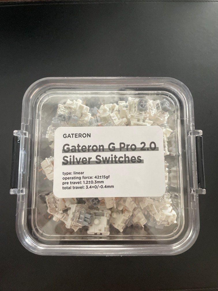 Gateron G Pro 2.0 Silver Switches, Computers & Tech, Parts ...
