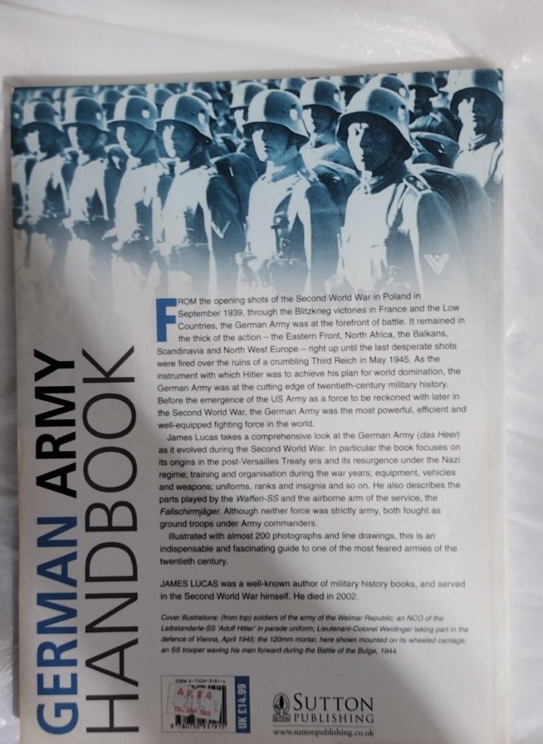 GERMAN ARMY HANDBOOK 1939-1945 二戰德國陸軍, 興趣及遊戲, 書本 & 文具, 小說 & 故事書 - Carousell