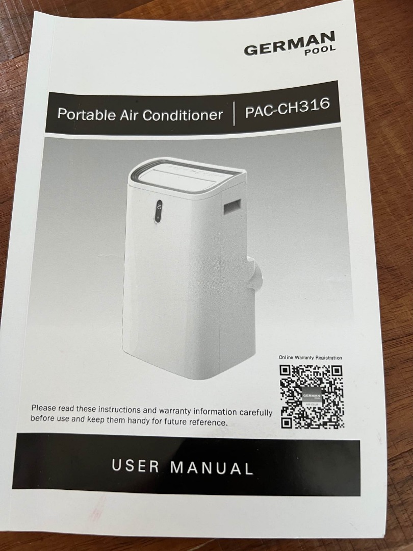 German Pool - PAC-CH316 1.75HP Air con, Heater, Fan, Dehumidifier 4-in ...