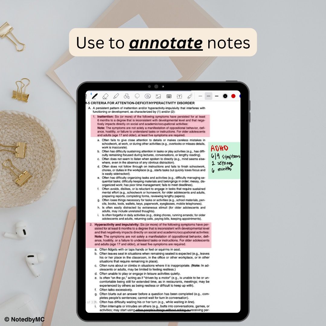 GoodNotes Digital Sticky Notes Set for iPad- 5 Sets with 4 ...