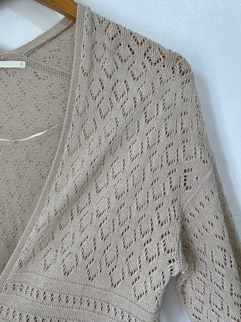 GU X UNIQLO crochet cardigan, Women's Fashion, Coats, Jackets and ...