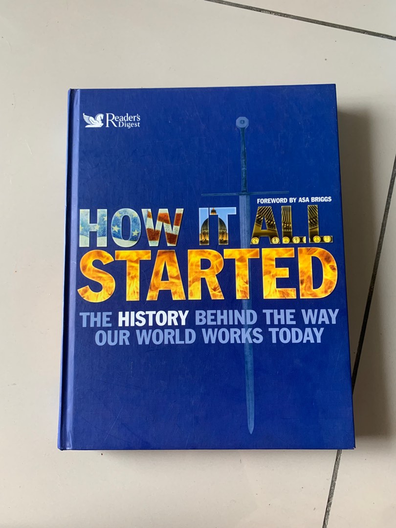 Hardcover book, how it all started, history about the world, Hobbies ...