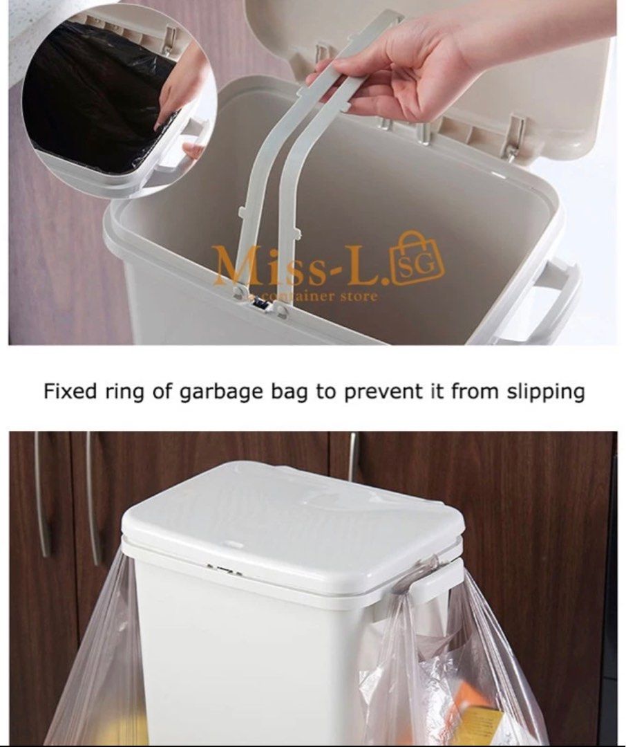 HEMNES-2 tier Movable Trash Bin High capacity 38L dustbin, TV & Home ...
