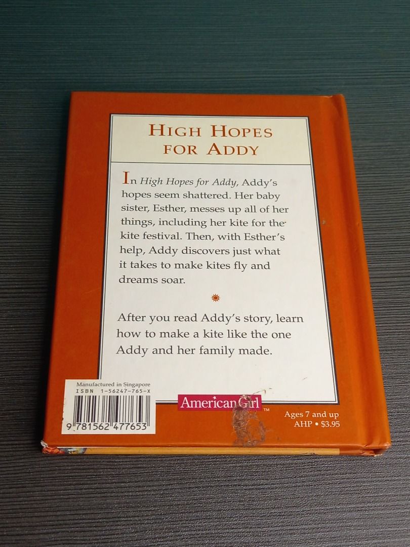 High Hopes For Addy American Girls Short Stories Small Books Hardcover ...