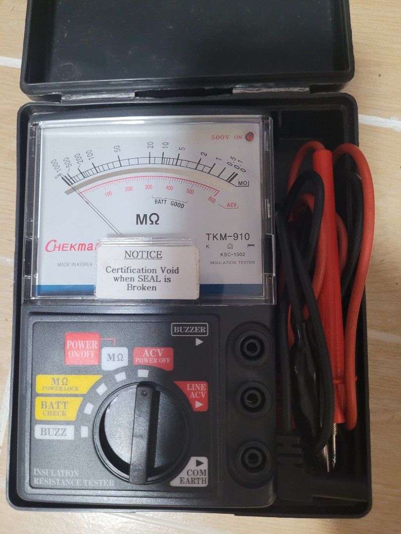 hioki 3285 clamp tester 2000ampere and chekman megger tester ...