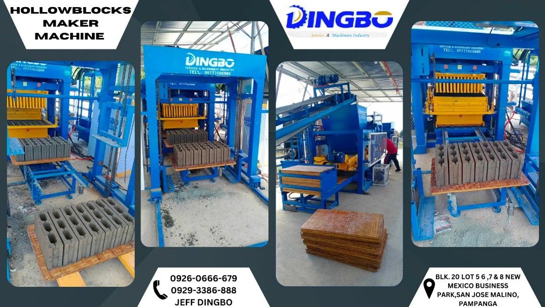 HOLLOW BLOCKS MAKER MACHINE, Commercial & Industrial, Construction ...
