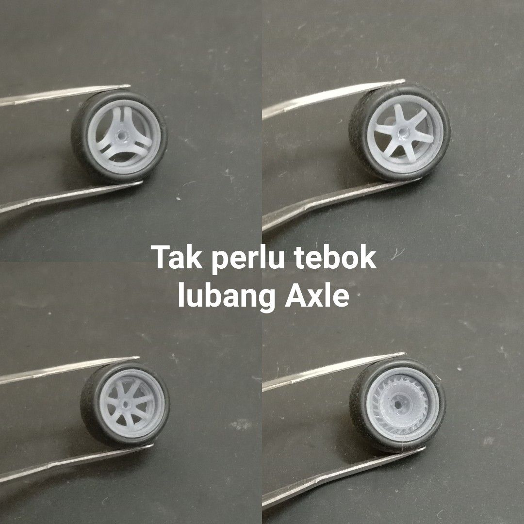 Hotwheels JDM wheels Rim tyre 1/64 advan super 3 te37 tayar miniature ...