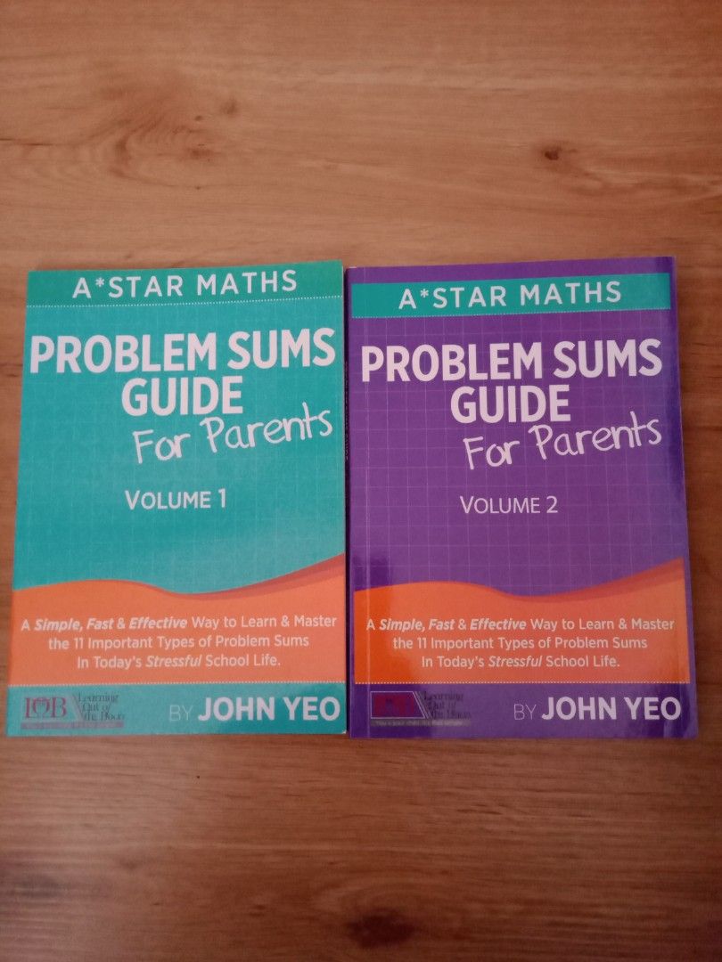 PSLE / P4-6 John Yeo , Problem Sums Guide for Parents Vol 1&2, Hobbies ...