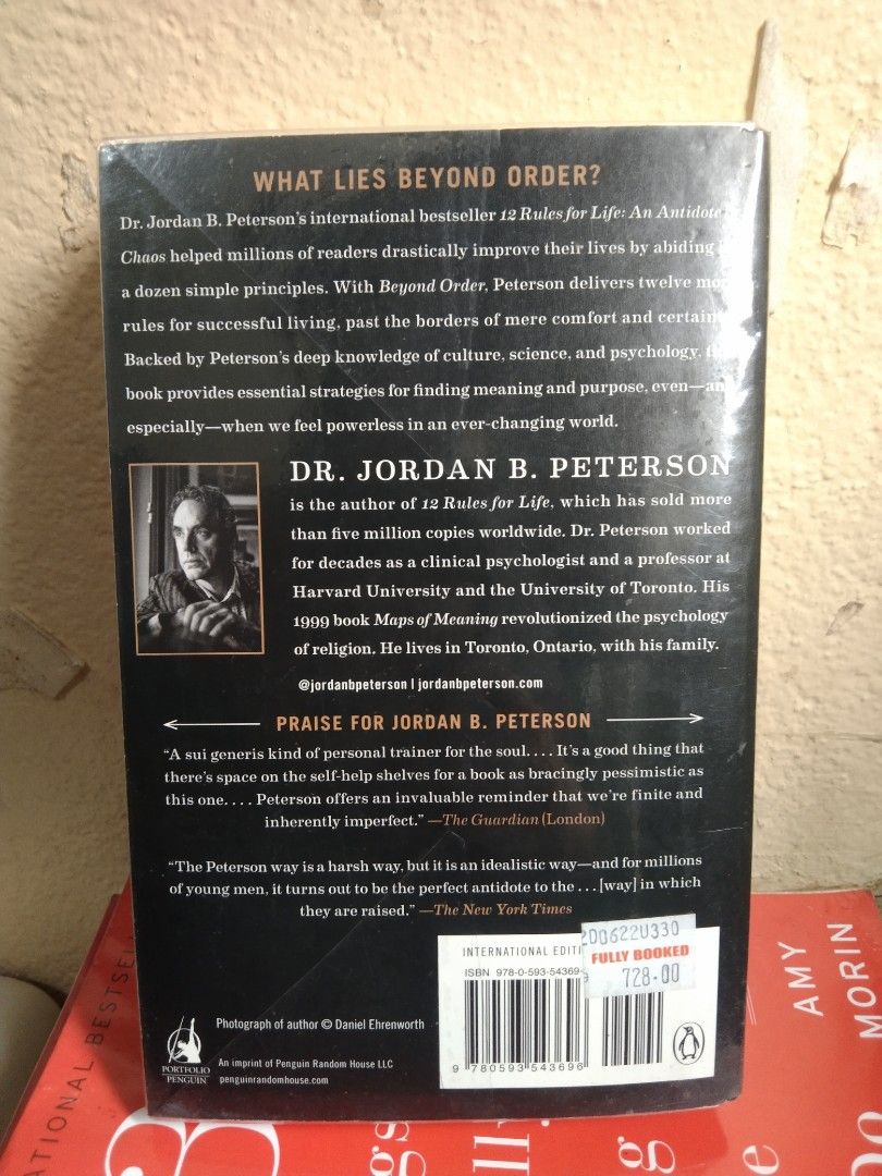 ORIGINAL!!! FULLY -BOOKED JORDAN B. PETERSON " BEYOND ORDER " 12 MORE ...