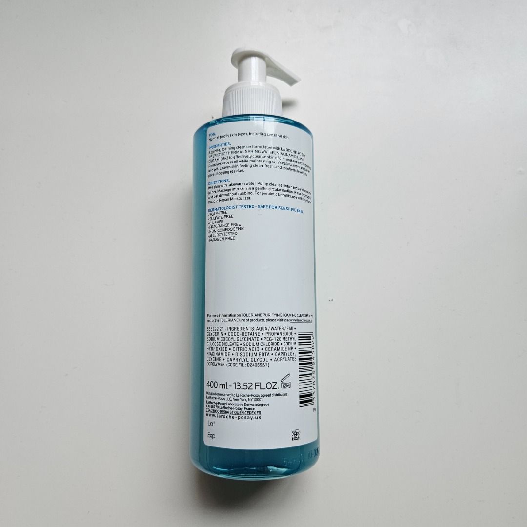 La Roche-Posay Toleriane Purifying Foaming Cleanser, Beauty & Personal ...