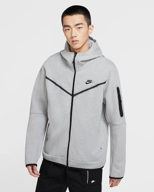 LIGHT GRAY NIKE TECH FLEECE JACKET (NEW RELEASE), Men's Fashion, Coats ...