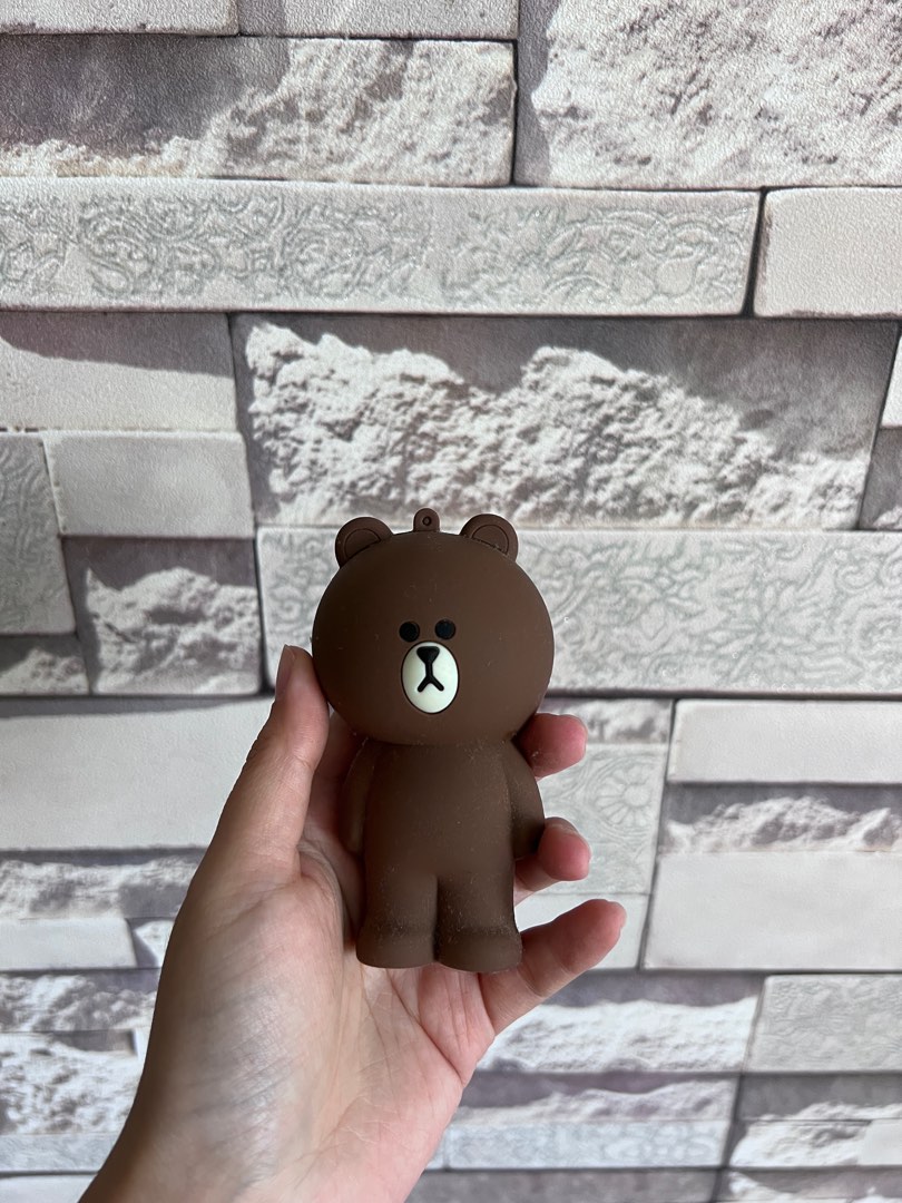 LINE friends brown bear mini silicon, Hobbies & Toys, Toys & Games on ...