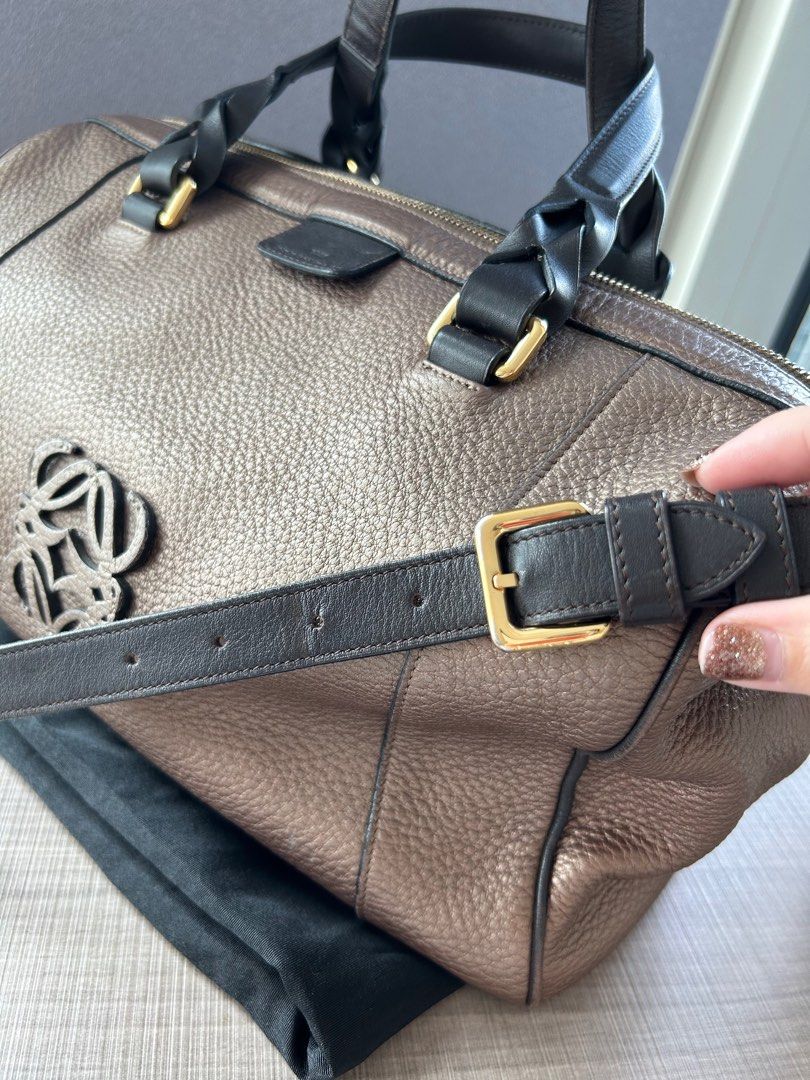 Loewe Boston Bag Fusta 25 Bronze Brown, Luxury, Bags & Wallets on Carousell