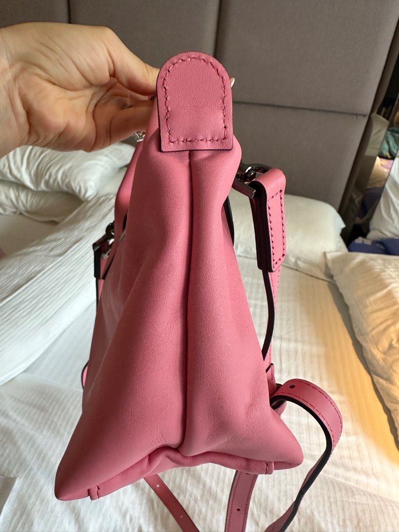 Longchamp mini le pliage cuir in pink, Luxury, Bags & Wallets on Carousell