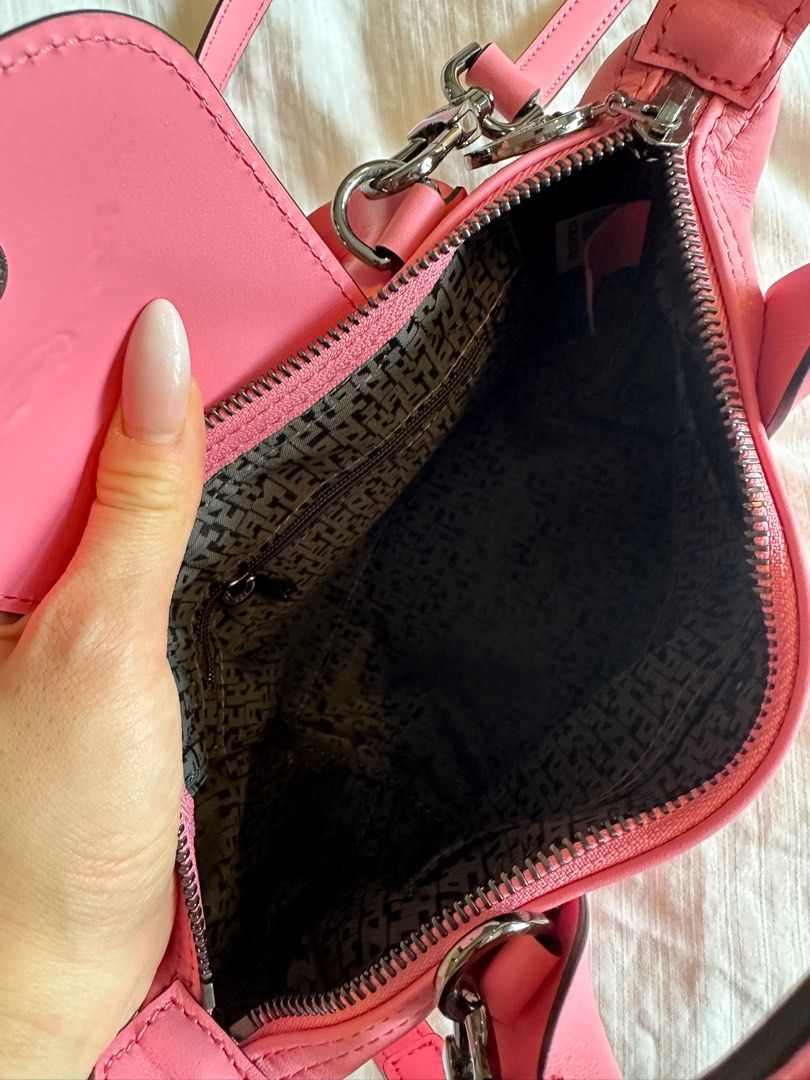 Longchamp mini le pliage cuir in pink, Luxury, Bags & Wallets on Carousell