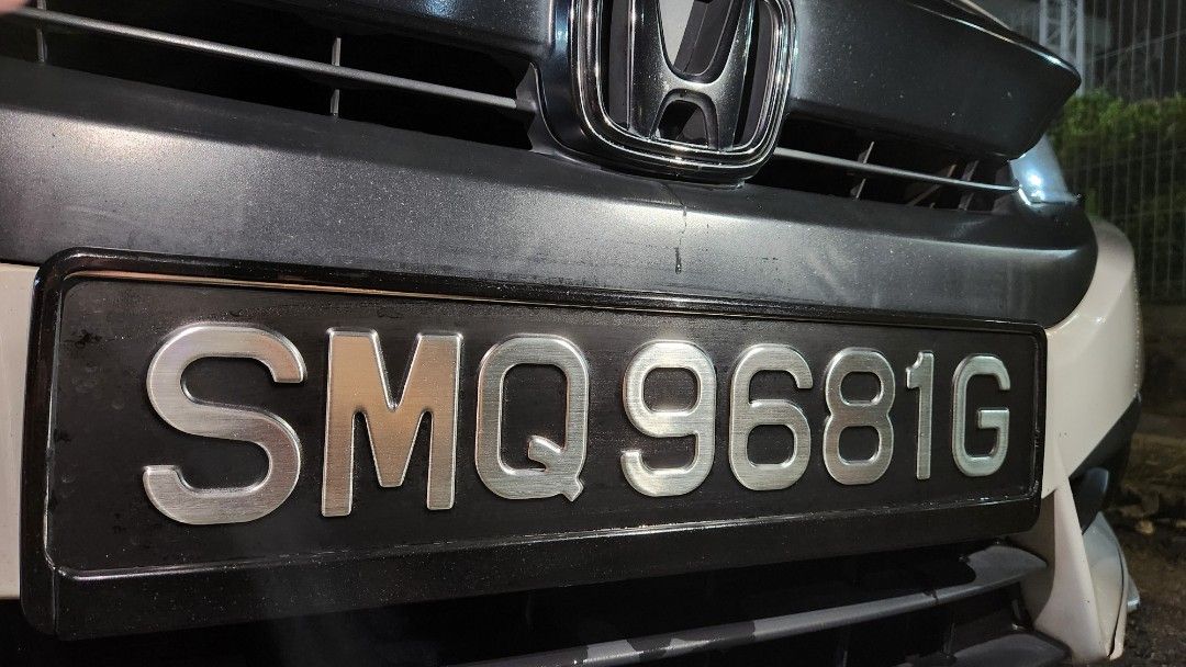 LTA Approve Metallic Embossed Plate, Car Accessories, Car Plates on ...