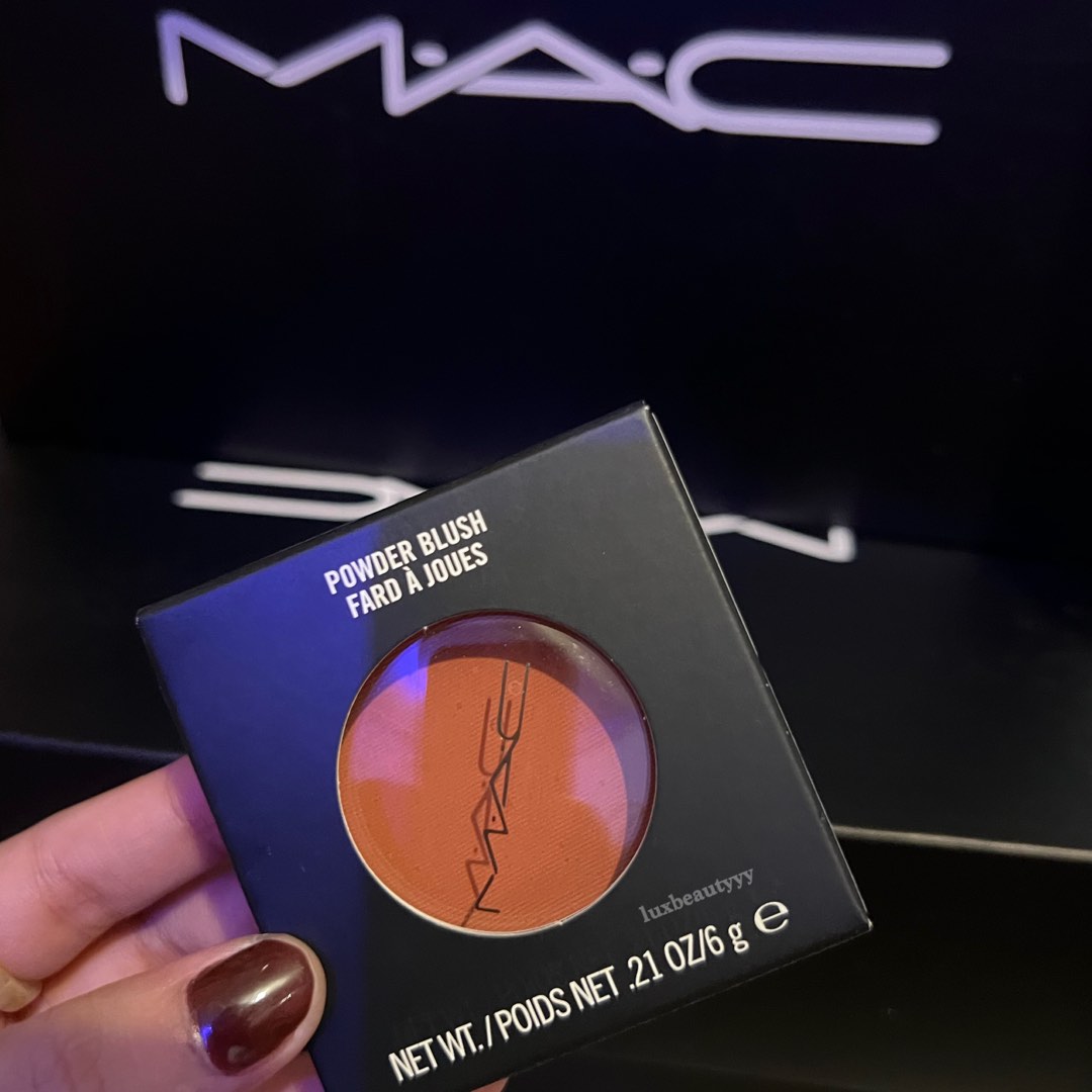 MAC Powder Blush - Burnt Pepper, Kesehatan & Kecantikan, Rias Wajah di ...