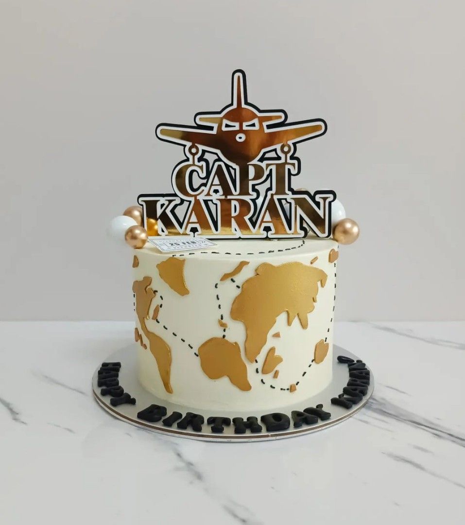 Map cake, Food & Drinks, Homemade Bakes on Carousell