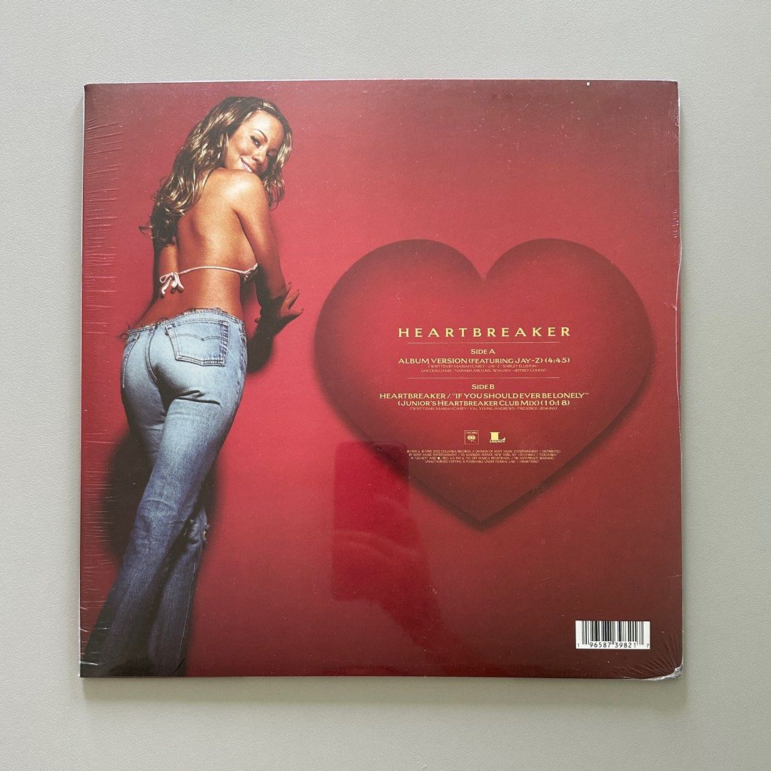Mariah Carey - Heartbreaker (Hot Pink Vinyl), Hobbies & Toys, Music & Media, Vinyls on Carousell