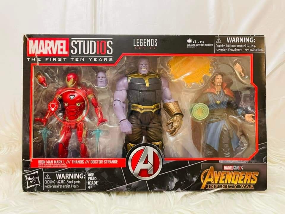Marvel Legends Infinity War Thanos, Iron Man and Doctor Strange ...