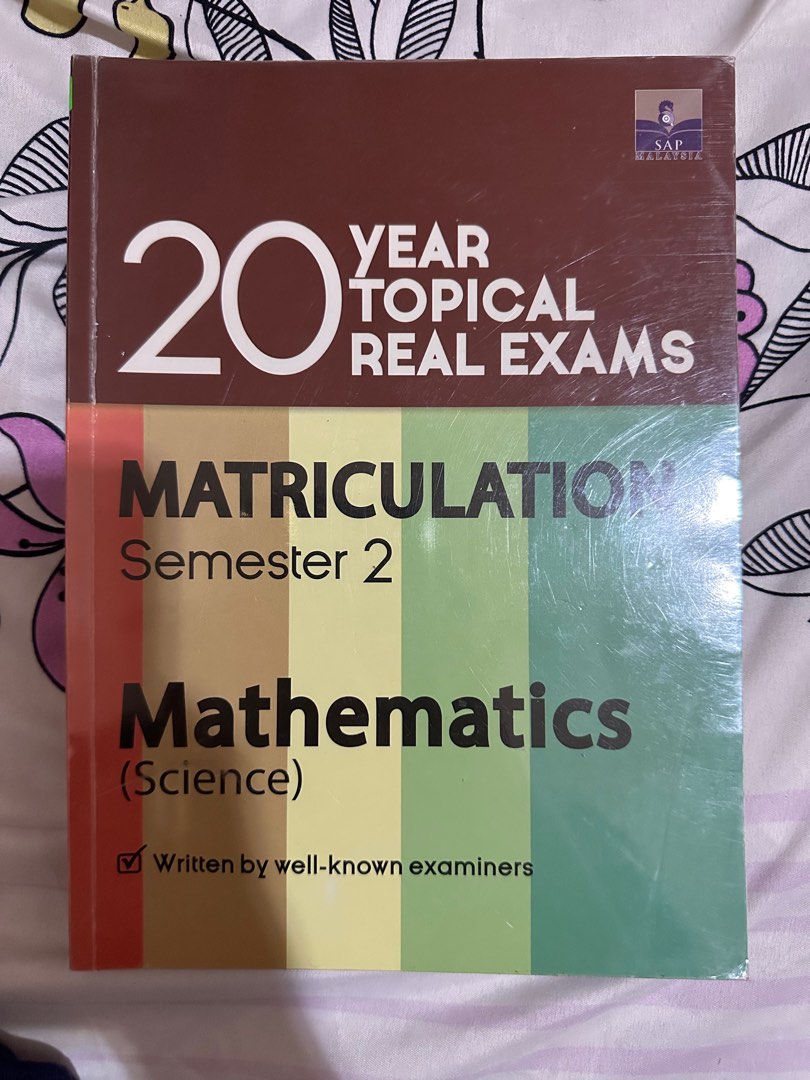 Mathematics (Semester 2) Matriculation Textbook, Hobbies & Toys, Books ...
